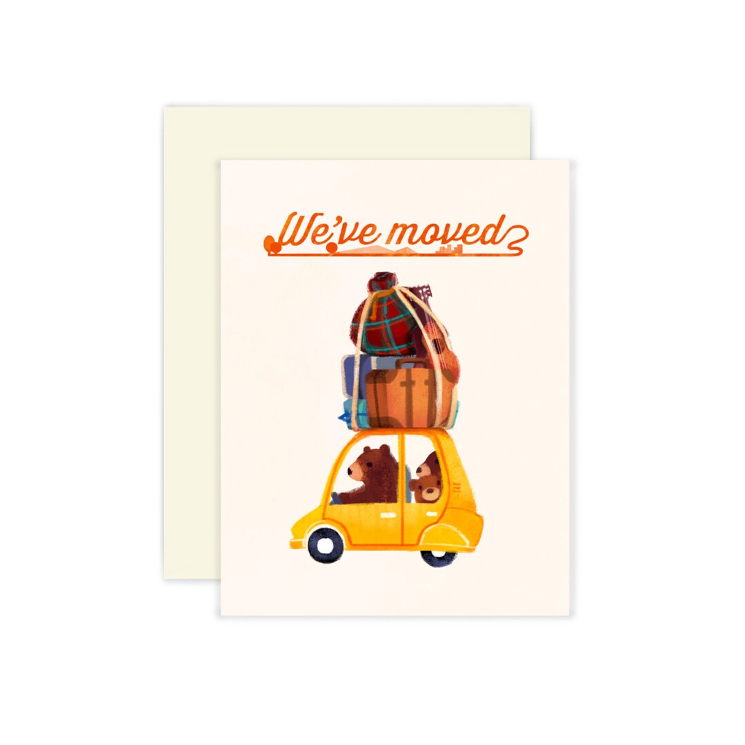 Bears Moving Card - Etsy