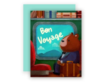 Bon Voyage Card - Etsy