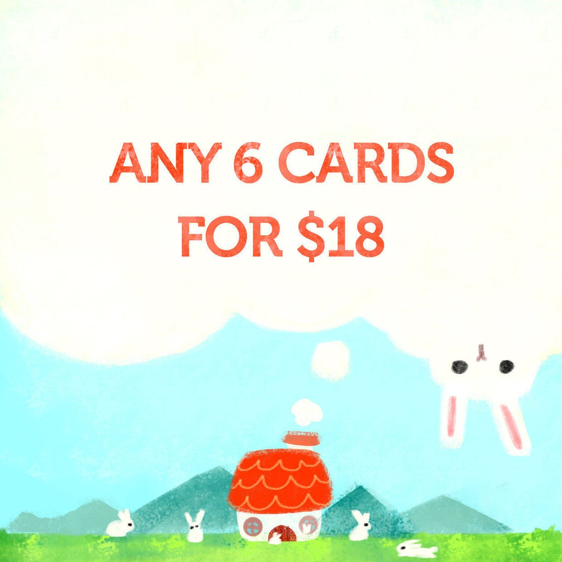 Any Cards Set of 6 - Etsy