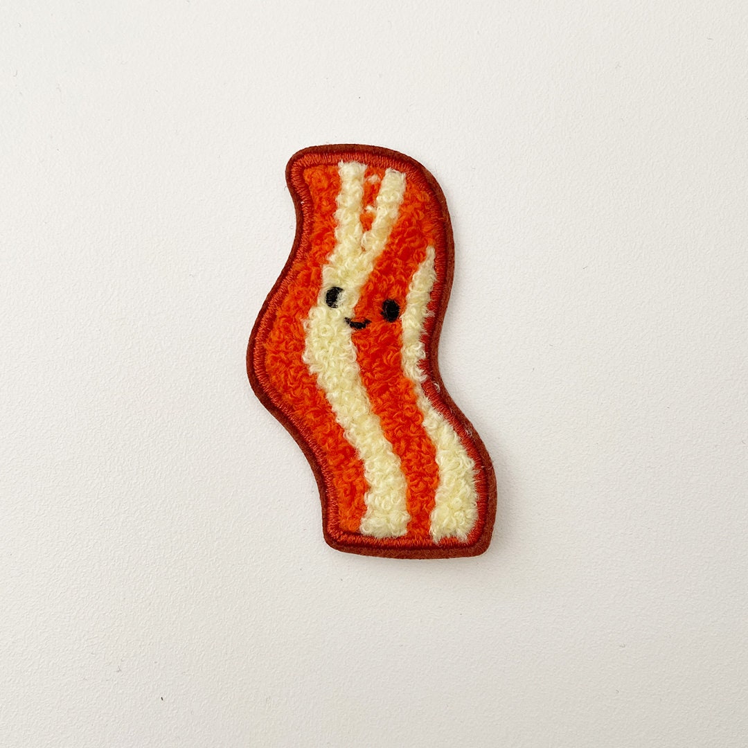 Bacon Stick on Chenille Patch - Etsy