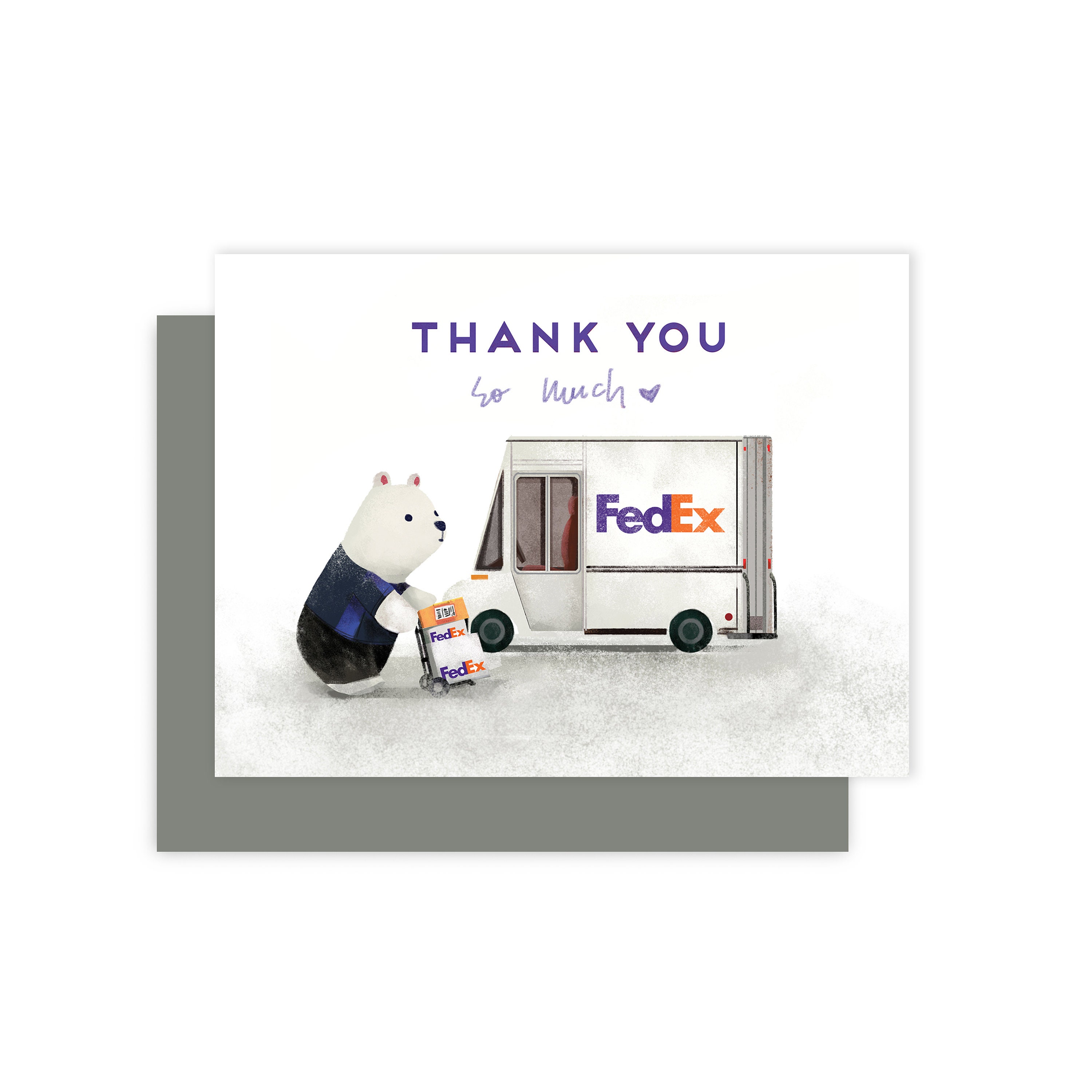 Fedex Thank You Card | Etsy
