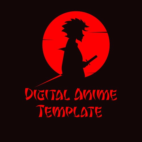 DigitalAnimeTemplate - Etsy