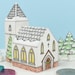 Printable Christmas Church Box - Colour in and Make up Yourself - Favor ...