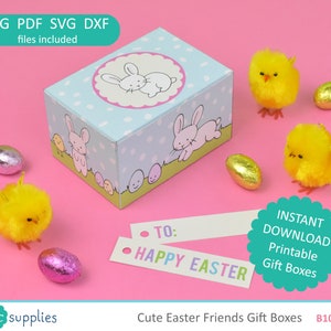 Cute Easter Printable Gift Boxes - 2 Templates, Print and Make Yourself ...