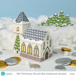 Christmas Church Box - Diy Printable Templates to Make up Yourself ...