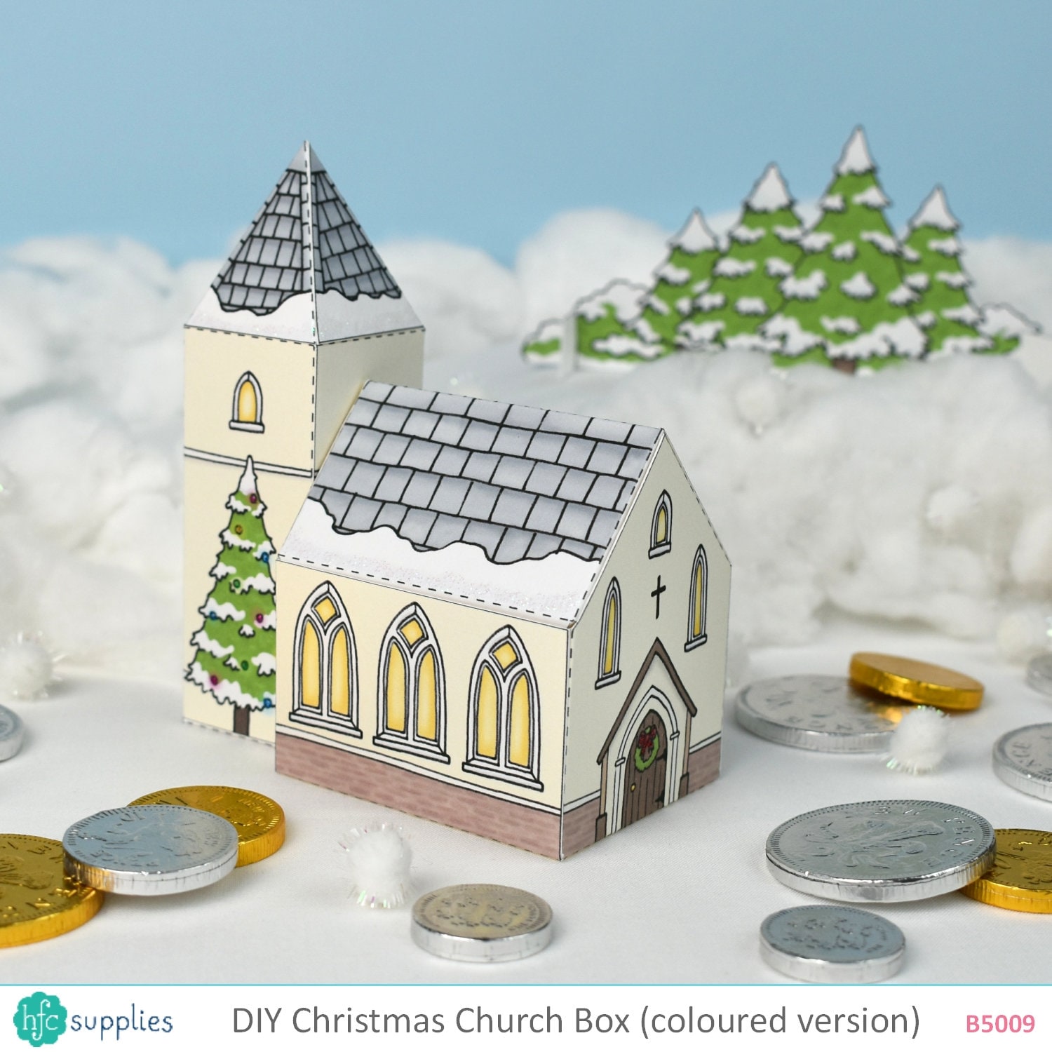 Christmas Church Box - Diy Printable Templates to Make up Yourself ...