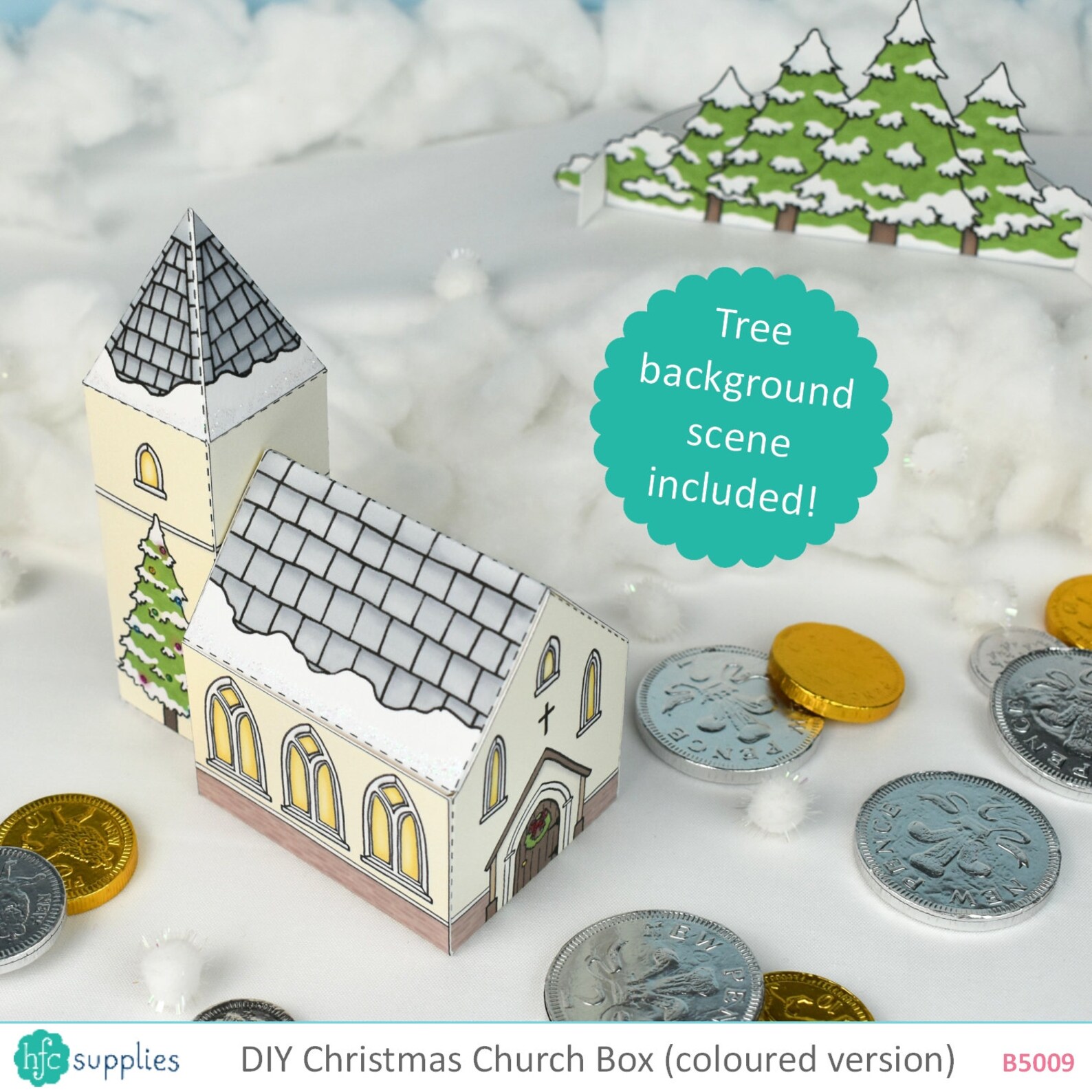 Christmas Church Box - Diy Printable Templates to Make up Yourself ...