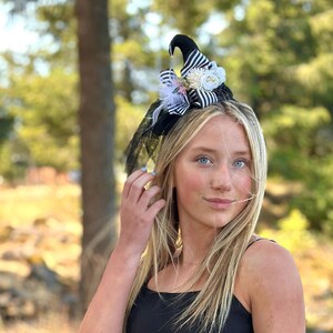 Mini Witch Hat,ready to Ship, Witch Headband,halloween Flower Headband ...