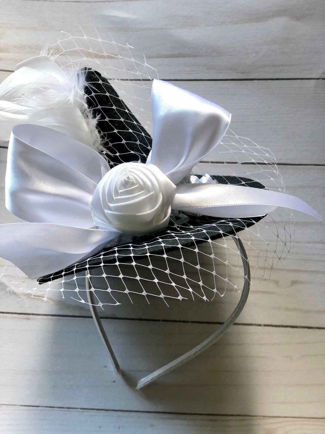 Mini Witch Hat White Witch Headband Halloween Flower - Etsy