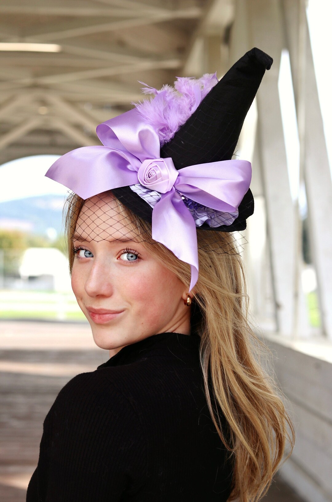 Taylor Swift Inspired Lavender Haze Witch Hat,ready to Ship With Clips ...