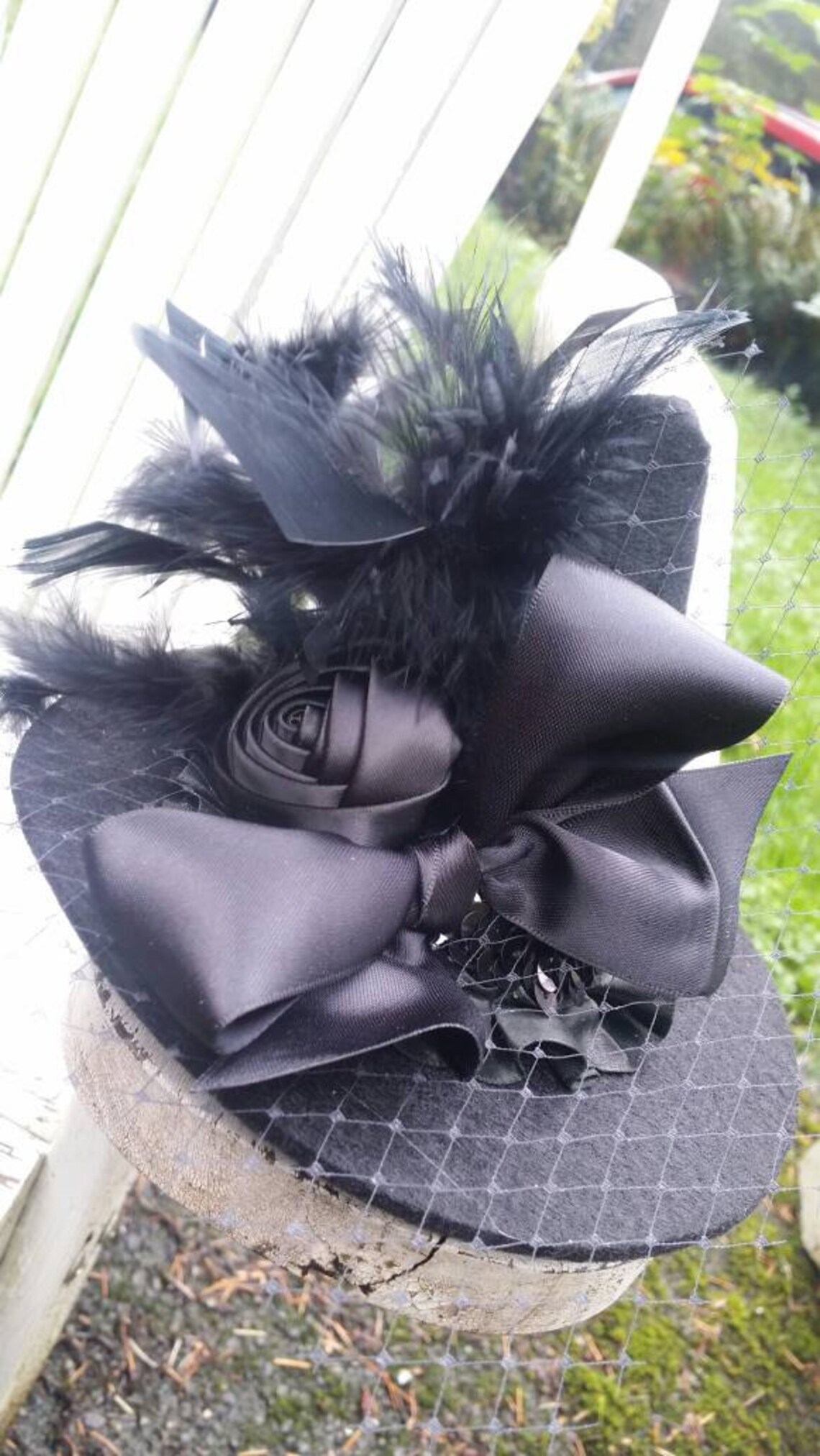 Mini Witch Hat Black Witch Headband Halloween Flower | Etsy