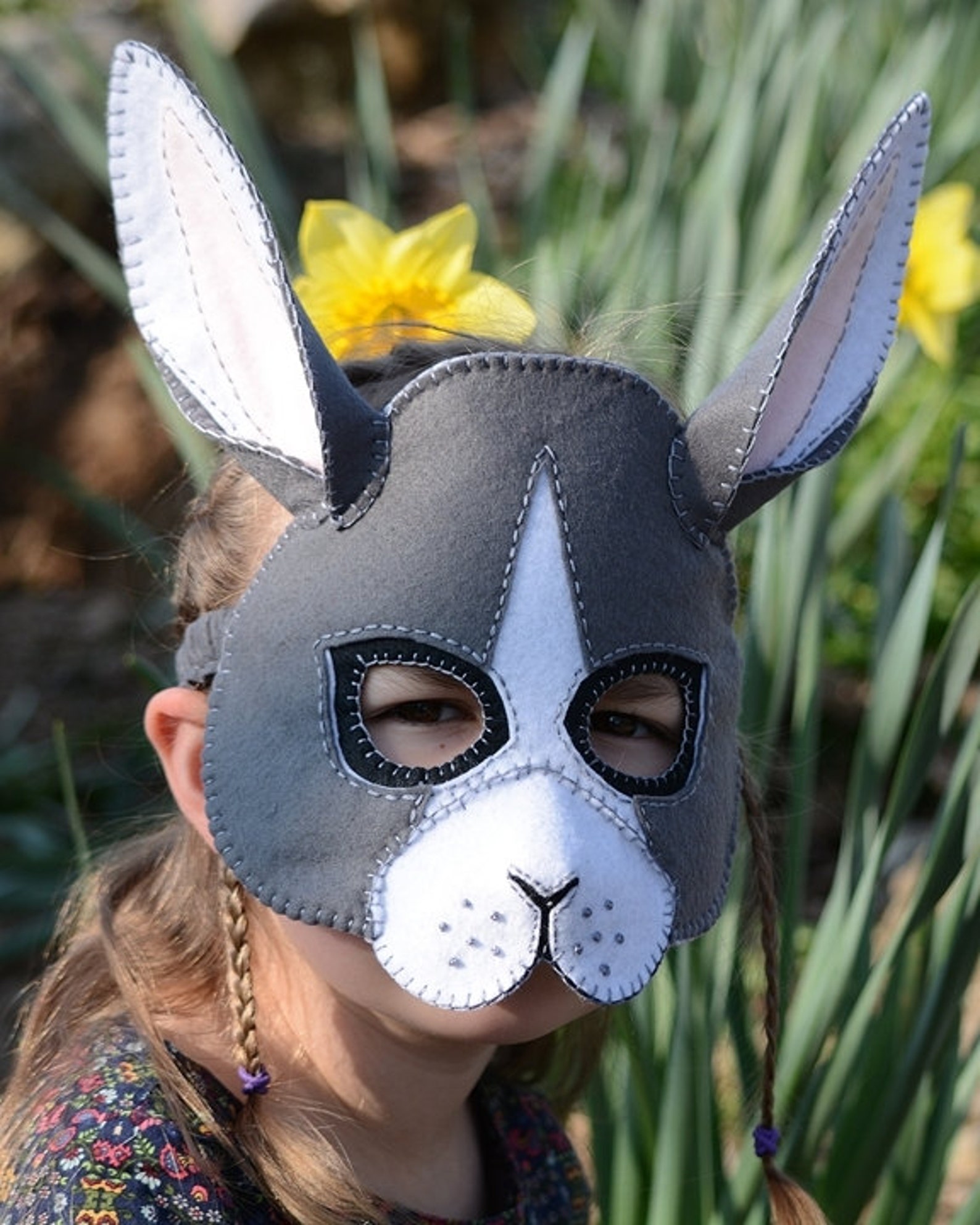 Rabbit Mask PDF Pattern - Etsy