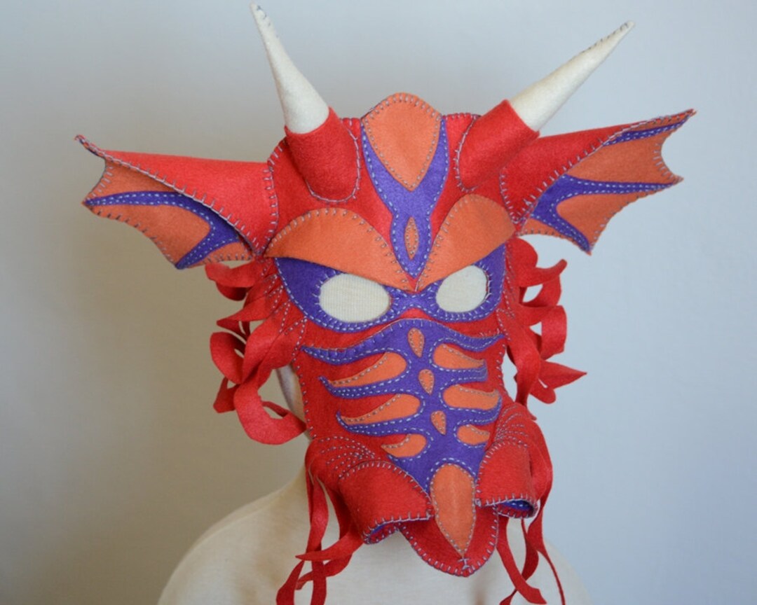 Dragon Mask PDF Pattern - Etsy