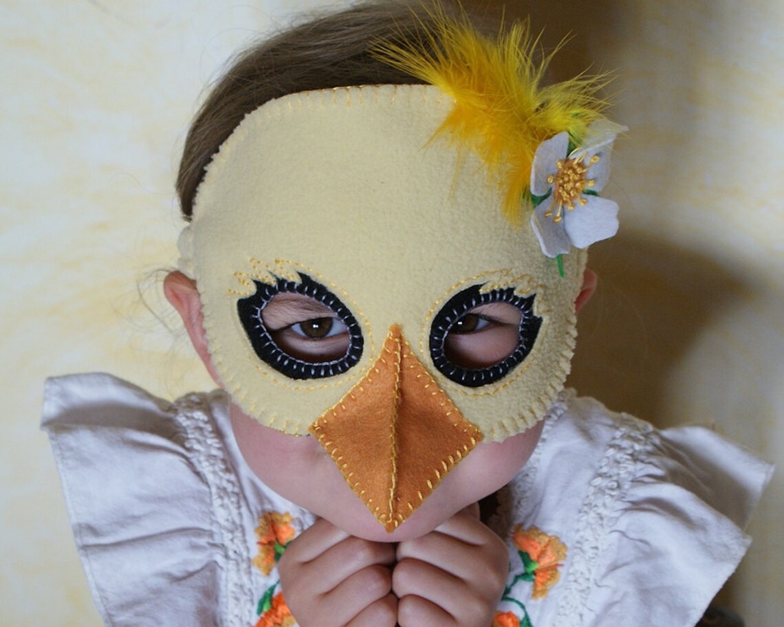 Lil' Chick Mask PDF Pattern - Etsy