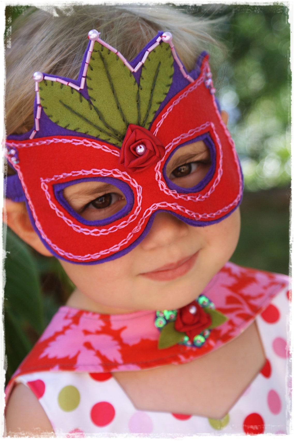 COMBO Super Princess Cape & Mask PDF Pattern - Etsy