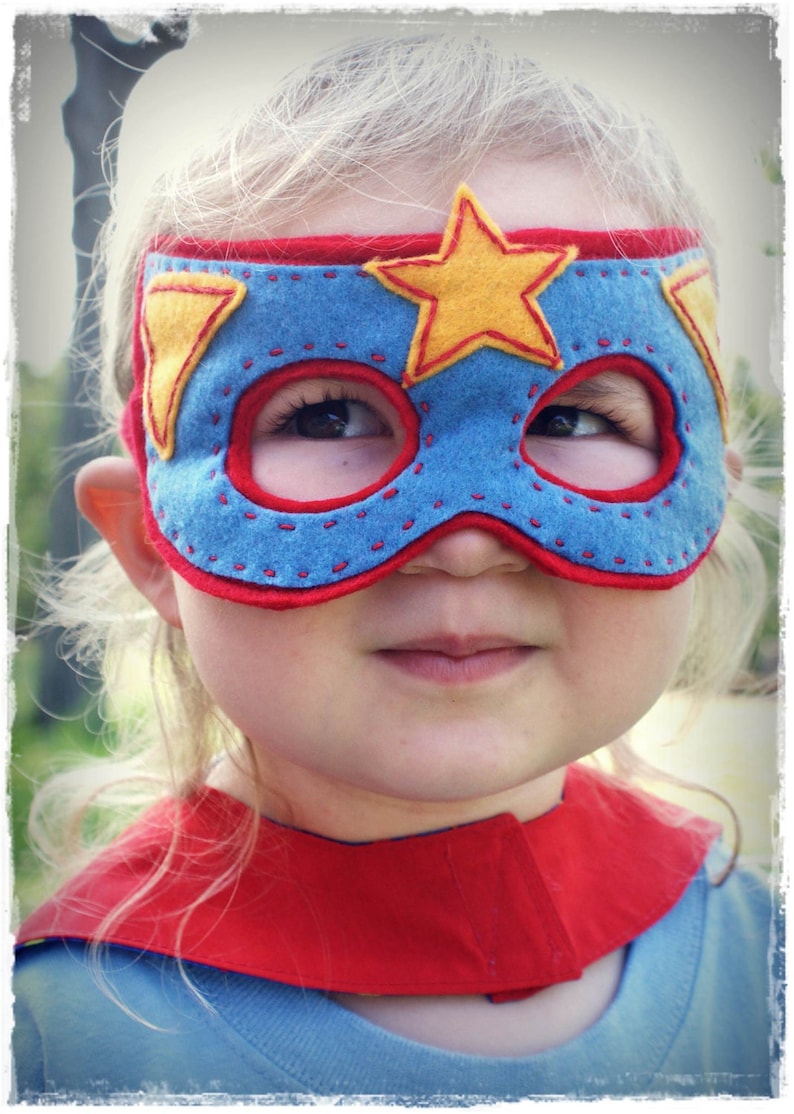 COMBO Super Cape & Super Mask PDF Pattern - Etsy
