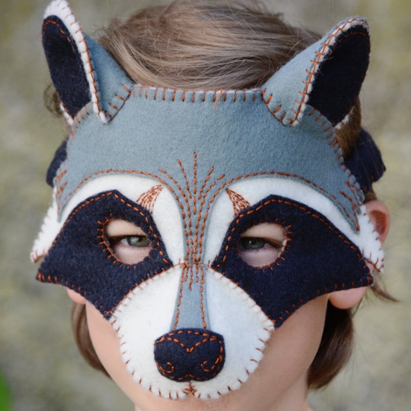 Raccoon Mask - Etsy