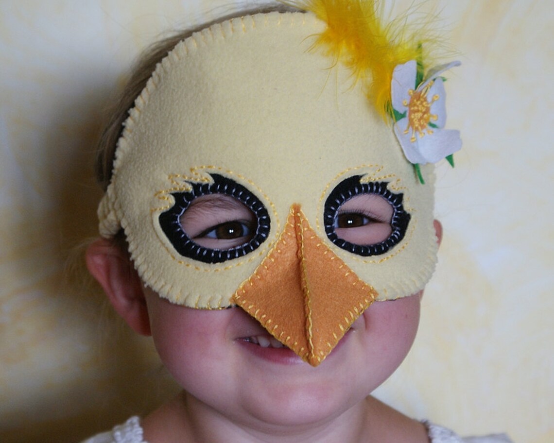 Lil' Chick Mask PDF Pattern - Etsy