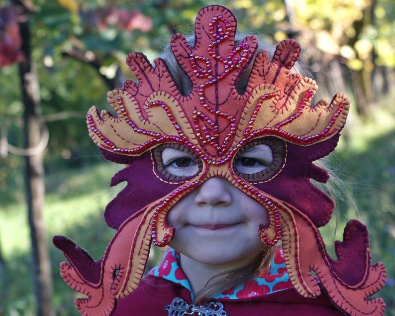 Leaf Mask PDF Pattern - Etsy