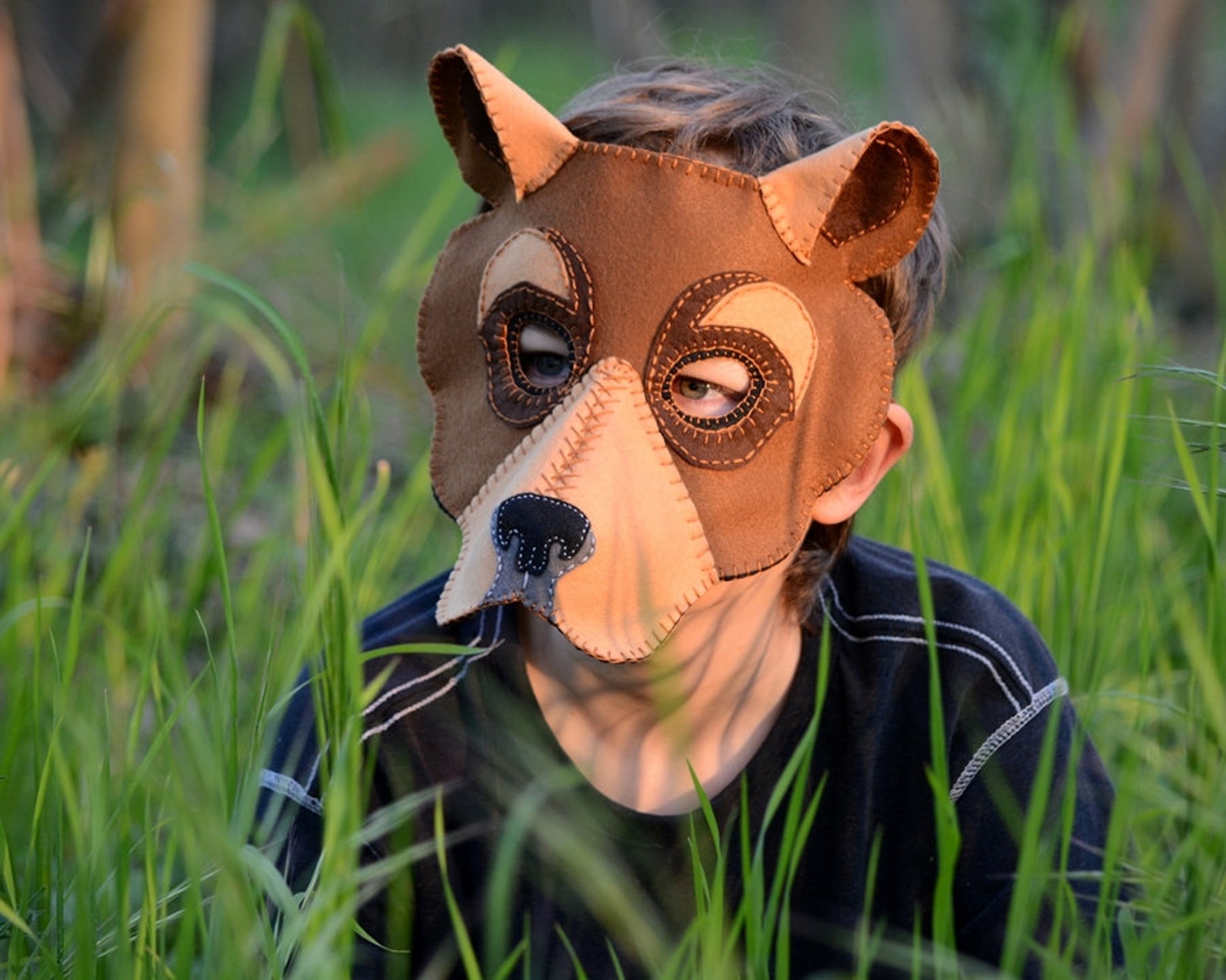 Bear Mask PDF Pattern - Etsy