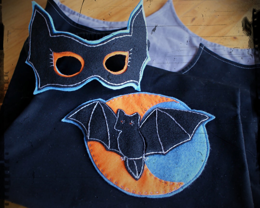 COMBO Super Bat Cape & Mask PDF Pattern - Etsy
