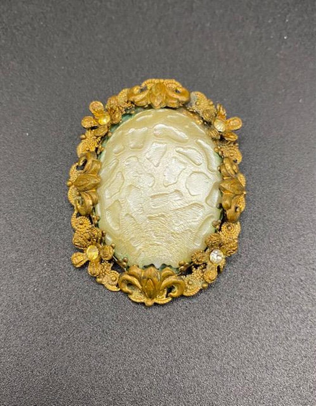 West Germany Filigree Vintage Brooch - Etsy