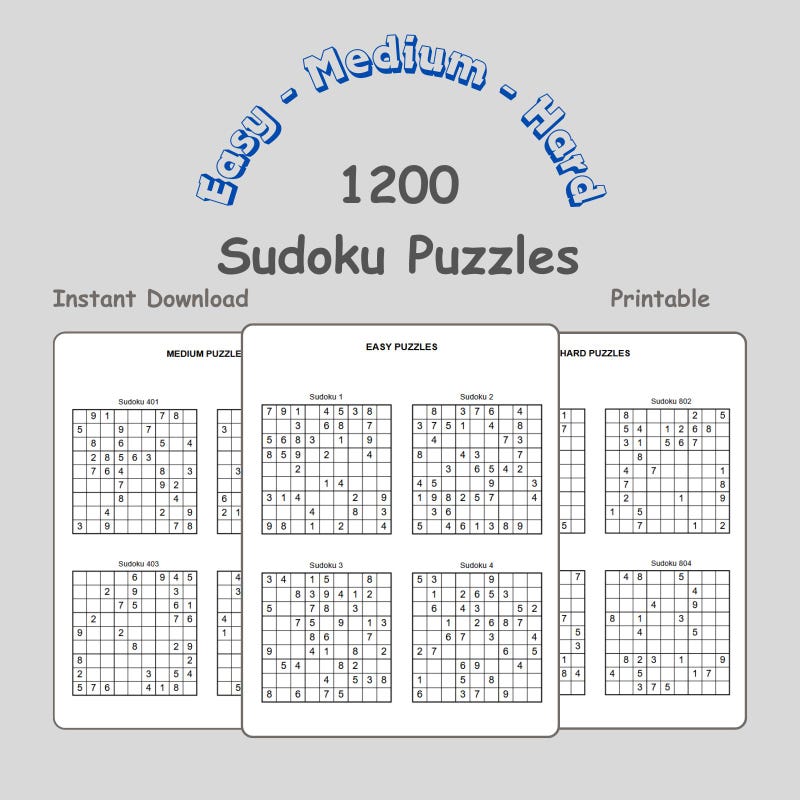 Sudoku - Etsy