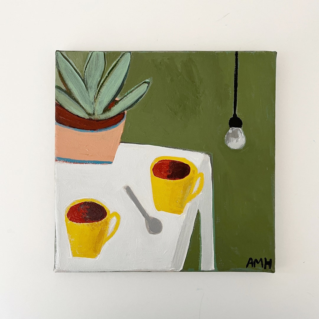 Mini Still Life Abstract Painting Wall Art for the Home Contemporary ...