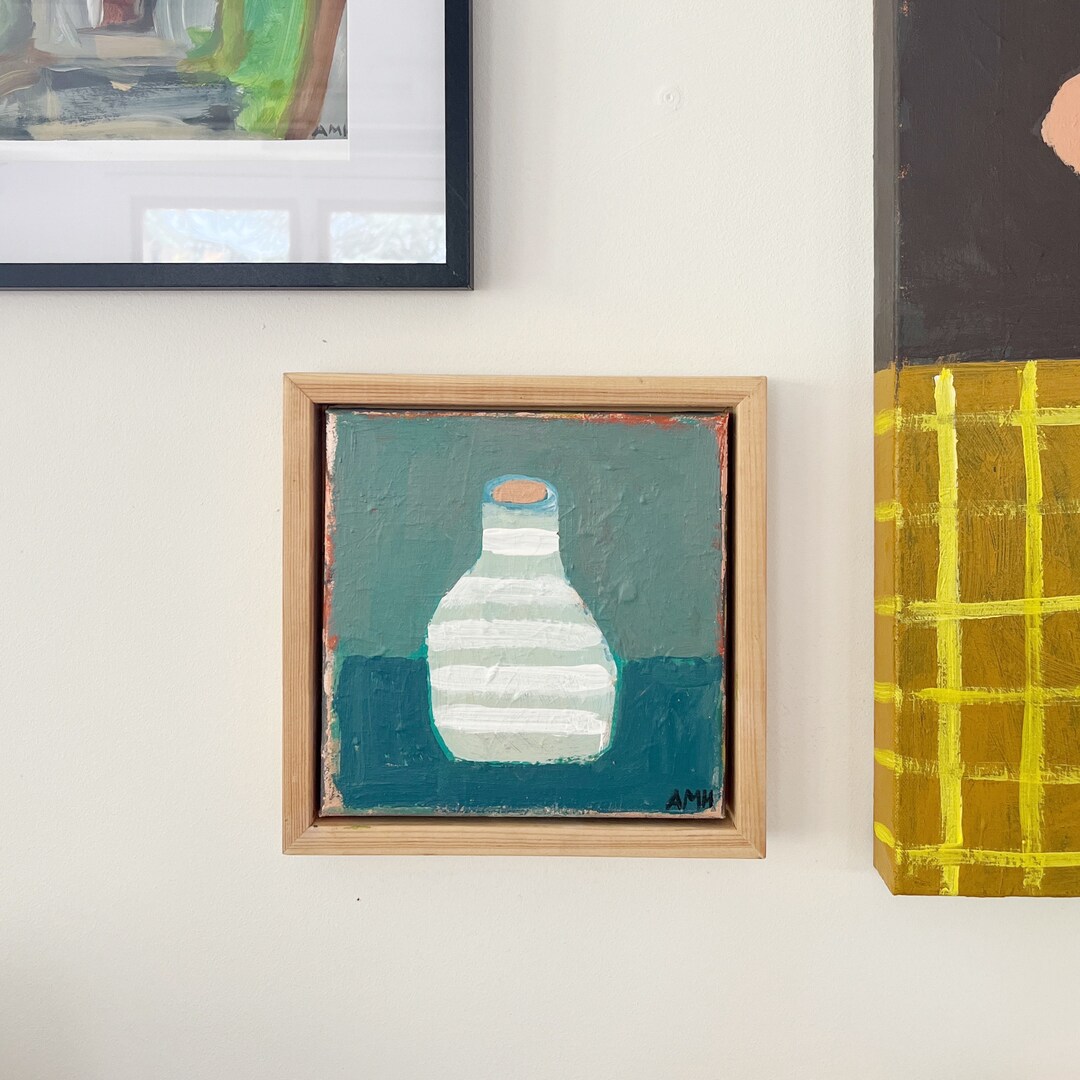 Mini Still Life Abstract Painting Framed Art for the Home Abstract ...