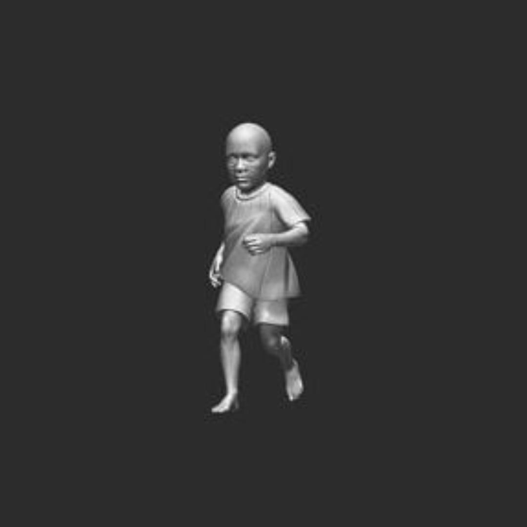 Modern African Child Boy Civilian Villager Minifigures 15mm 20mm 28mm ...