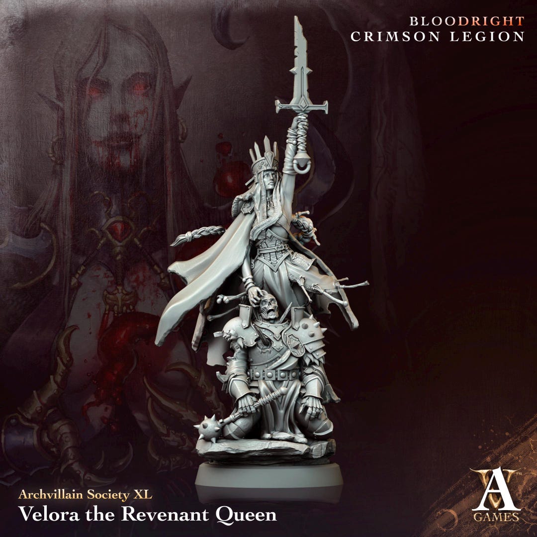 Archvillain Games Miniature Velora - the Revenant Queen Female, Dnd, D ...