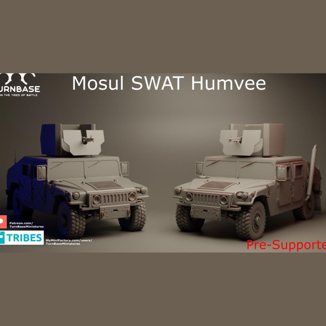 Modern Mosul SWAT Humvee X1 Minifigures, 15mm 20mm 28mm 32mm, Middle ...
