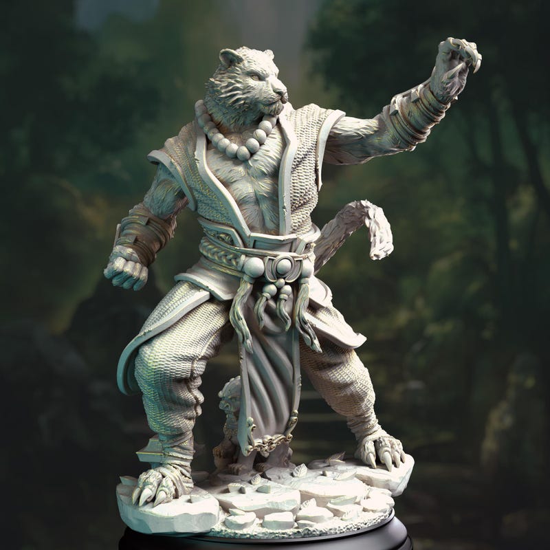 Dnd Tiger Rpg Miniature - Etsy