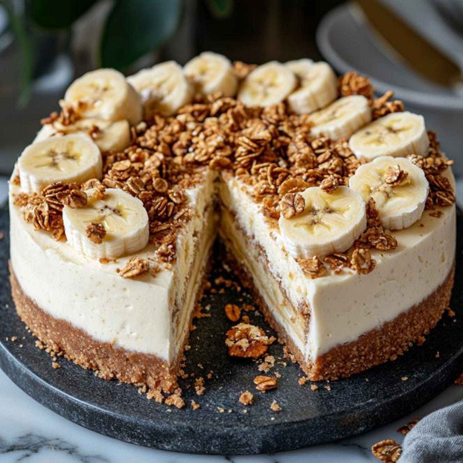 BEST RECIPE for Banana Granola Cream Cake Recipe PDF - Etsy
