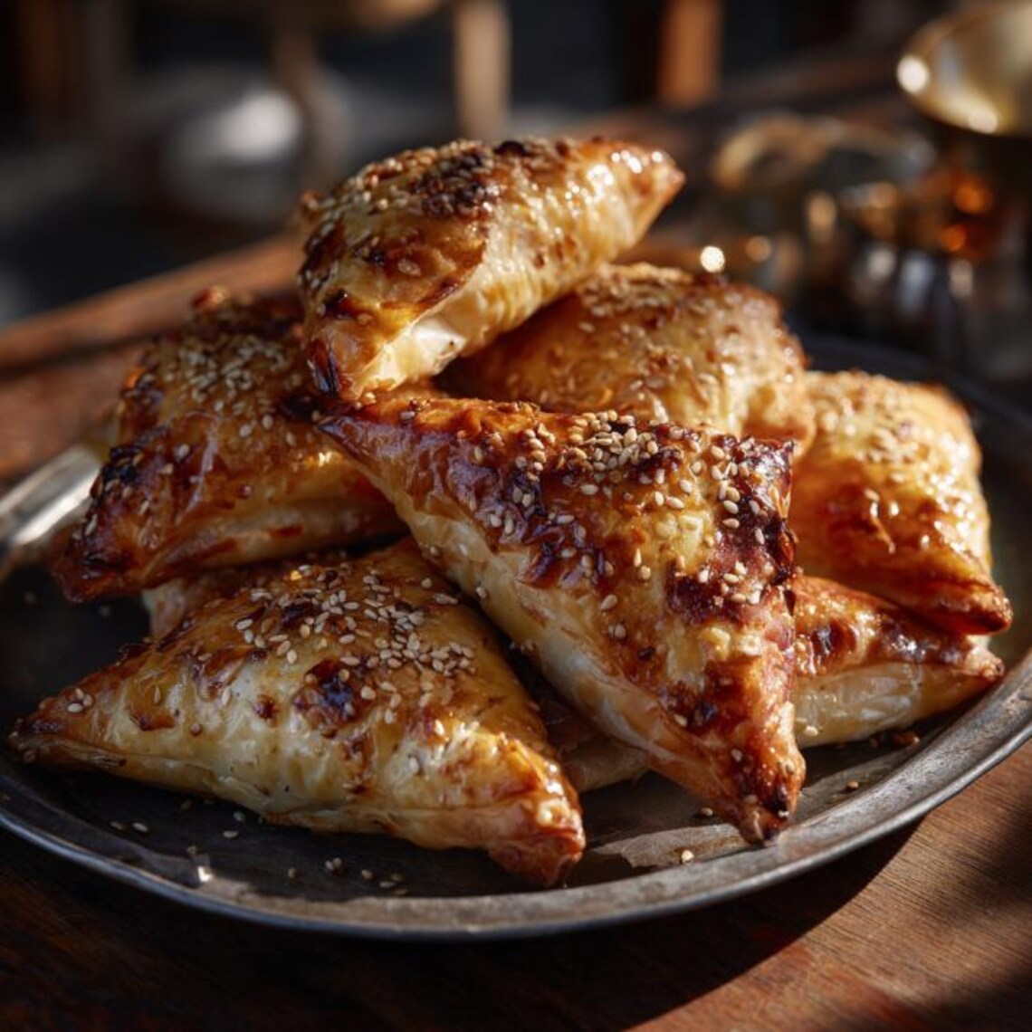 Meat Pastry Triangles Recipe – Savory Appetizer, Flaky Spiced Filling ...