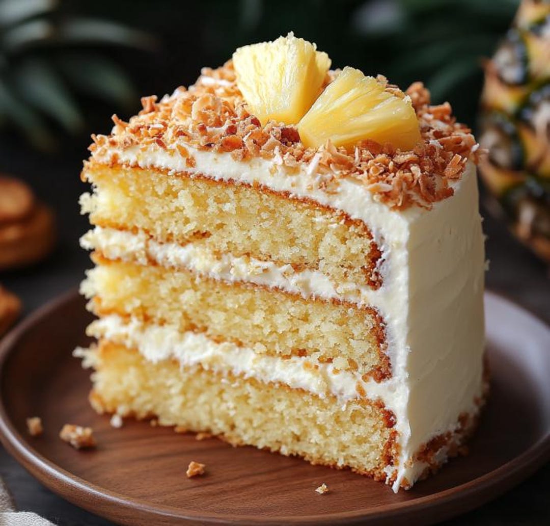 Tropical Pineapple Coconut Cake Recipe PDF – Bake a Hawaiian-inspired ...