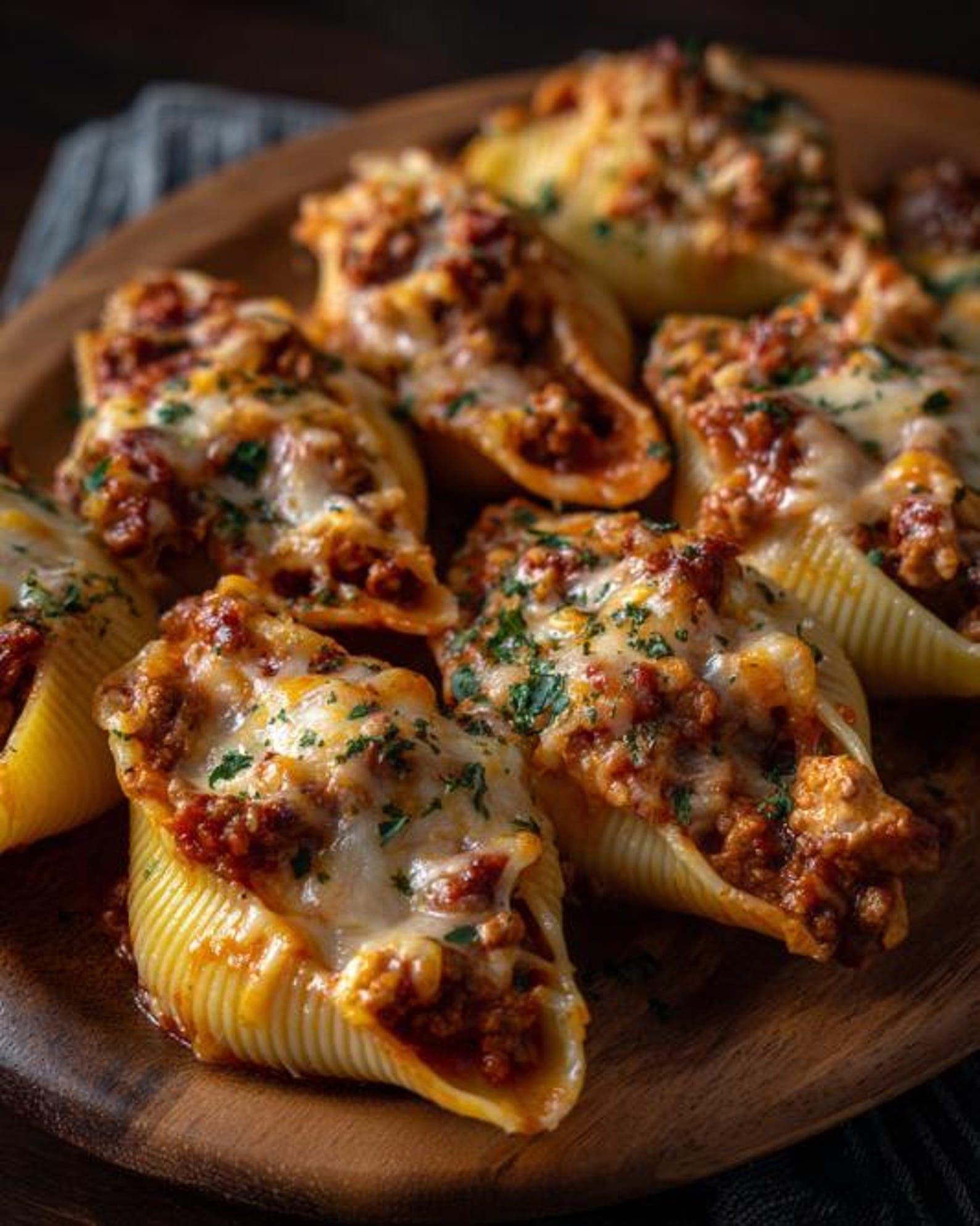 Stuffed Pasta Shells Recipe: Baked Italian Dinner (printable PDF A5 ...