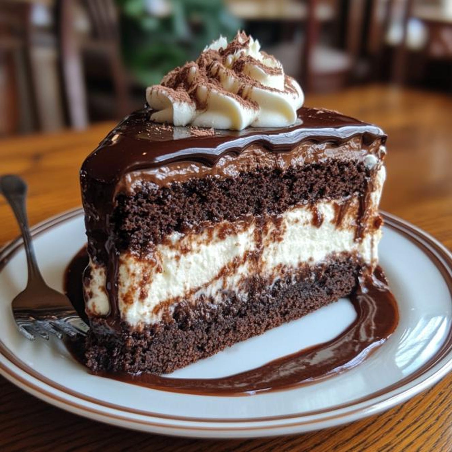 Decadent Chocolate Cream Layer Cake Recipe (PDF Download) - Etsy