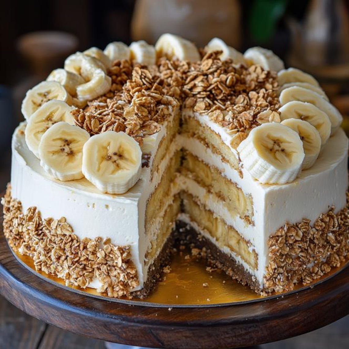 BEST RECIPE for Banana Granola Cream Cake Recipe PDF - Etsy