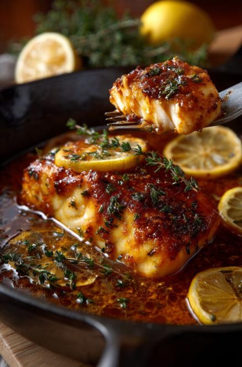 Lemon Butter Cod Recipe: Easy Garlic Fish Dinner (printable PDF) - Etsy