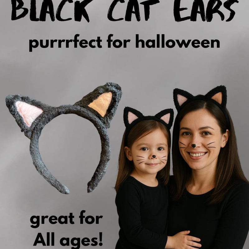 Cat Ear Headband - Etsy