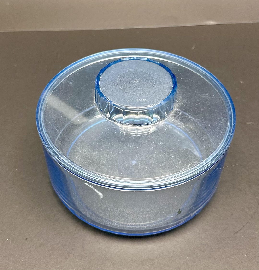 Tupperware Preludio Acrylic Blue Candy Dish W Lid - Etsy