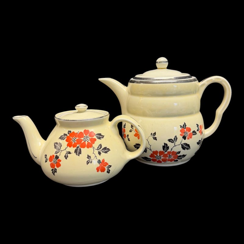 Vintage Pottery Teapots - Etsy