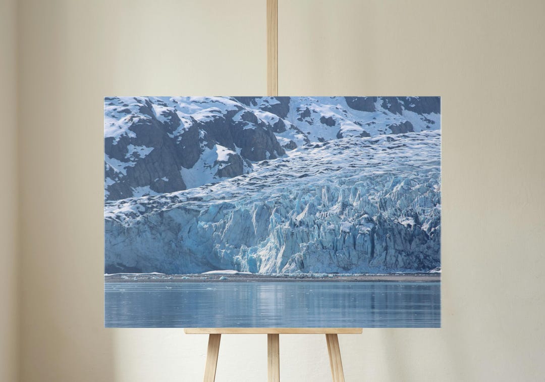 Glacier Bay Canvas Print – Alaska Blue Ice Landscape, Arctic Nature ...