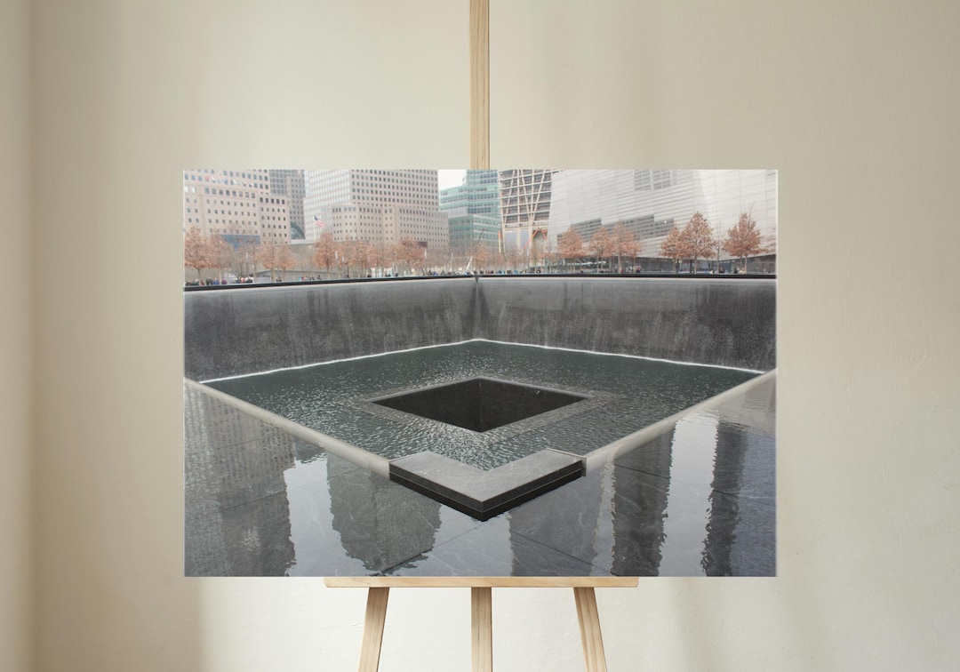 9/11 Memorial Reflecting Pool Canvas | Ground Zero NYC Tribute - Etsy