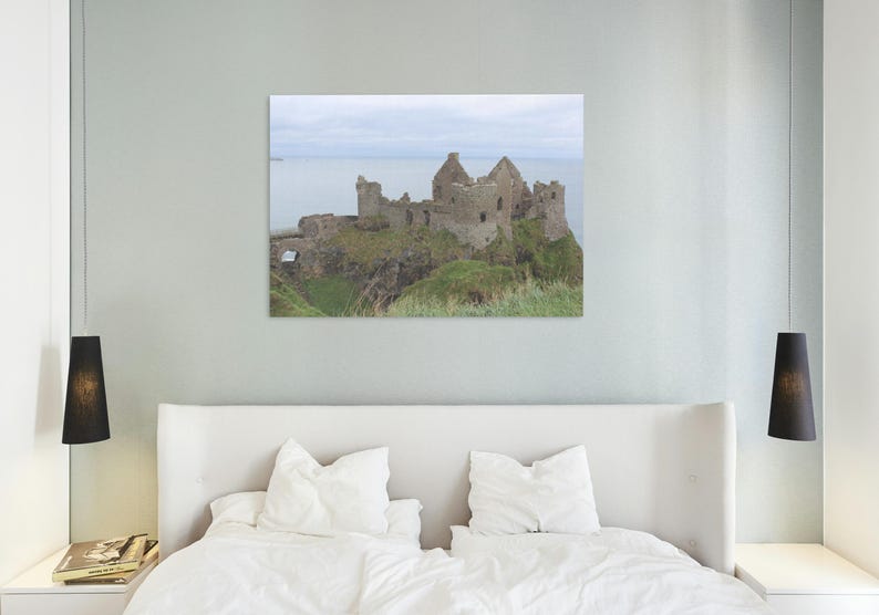 Dunluce Castle Ireland Print, Coastal Irish Ruins, Medieval Decor ...