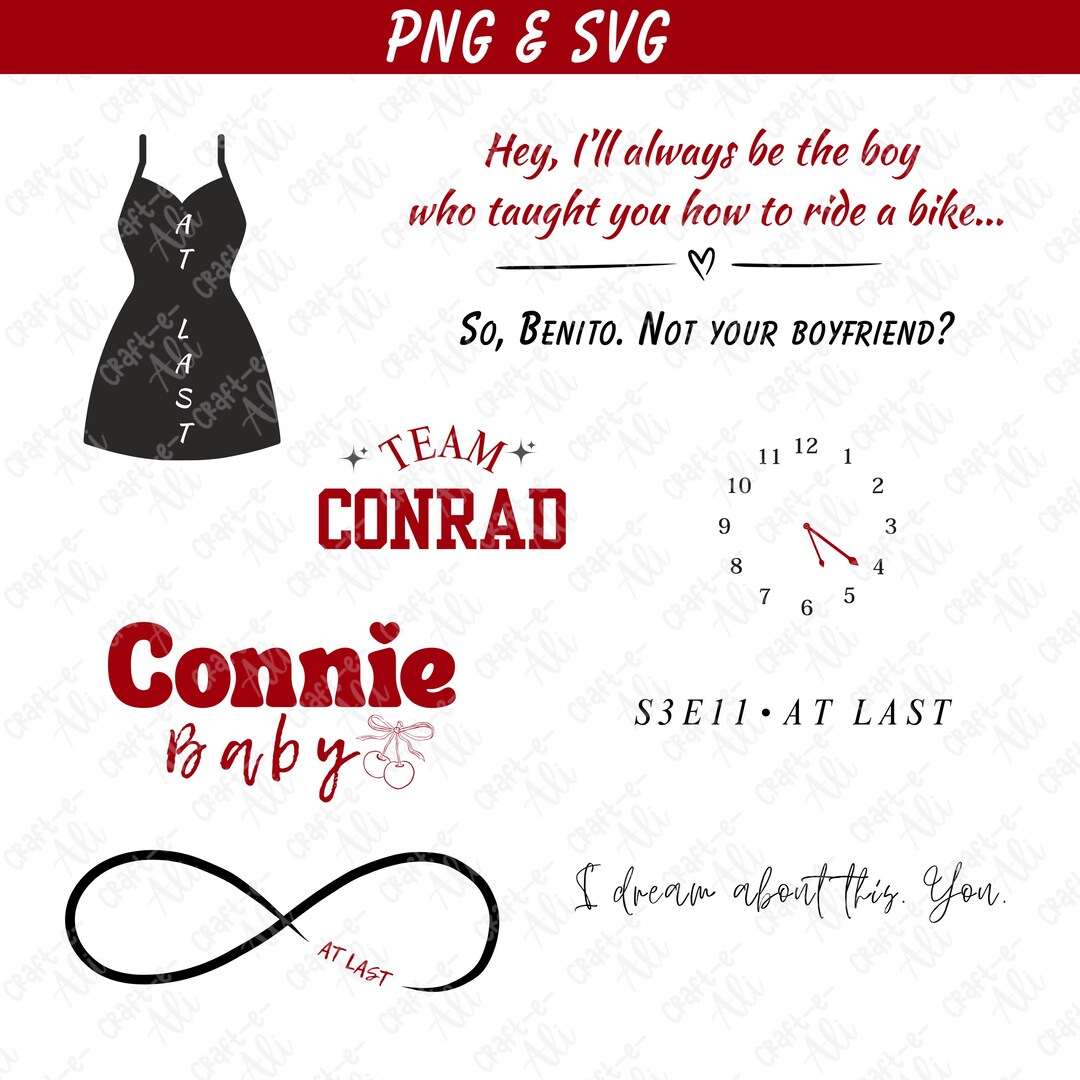 Cousins Beach Variety Pack PNG/SVG Bundle: TSITP Inspired Digital ...