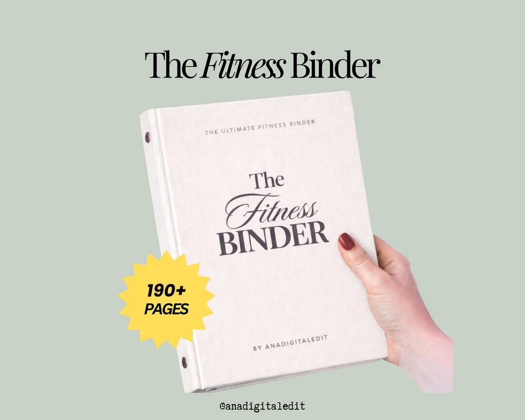All-in-one Fitness and Nutrition Workbook PDF | 190+ Pages | Digital ...