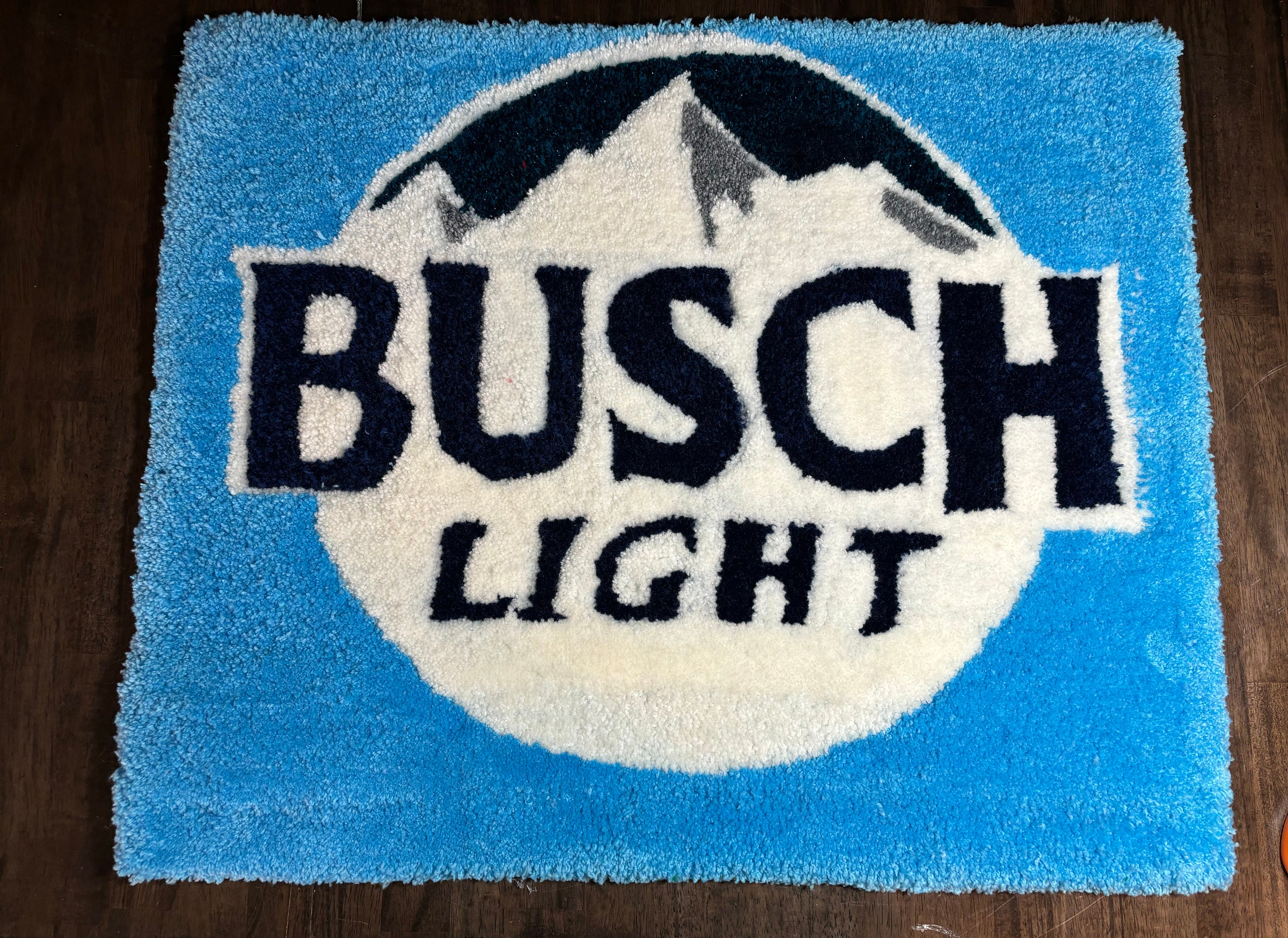 Busch Lite Beer Logo Tufted Rug - Etsy