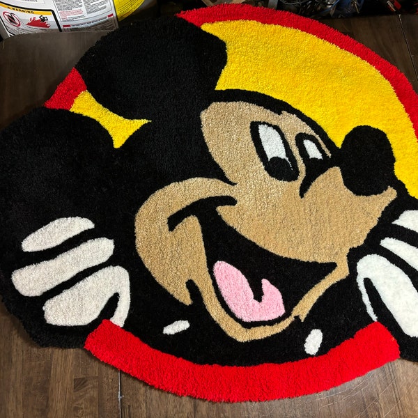 Mickey Mouse Rug - Etsy